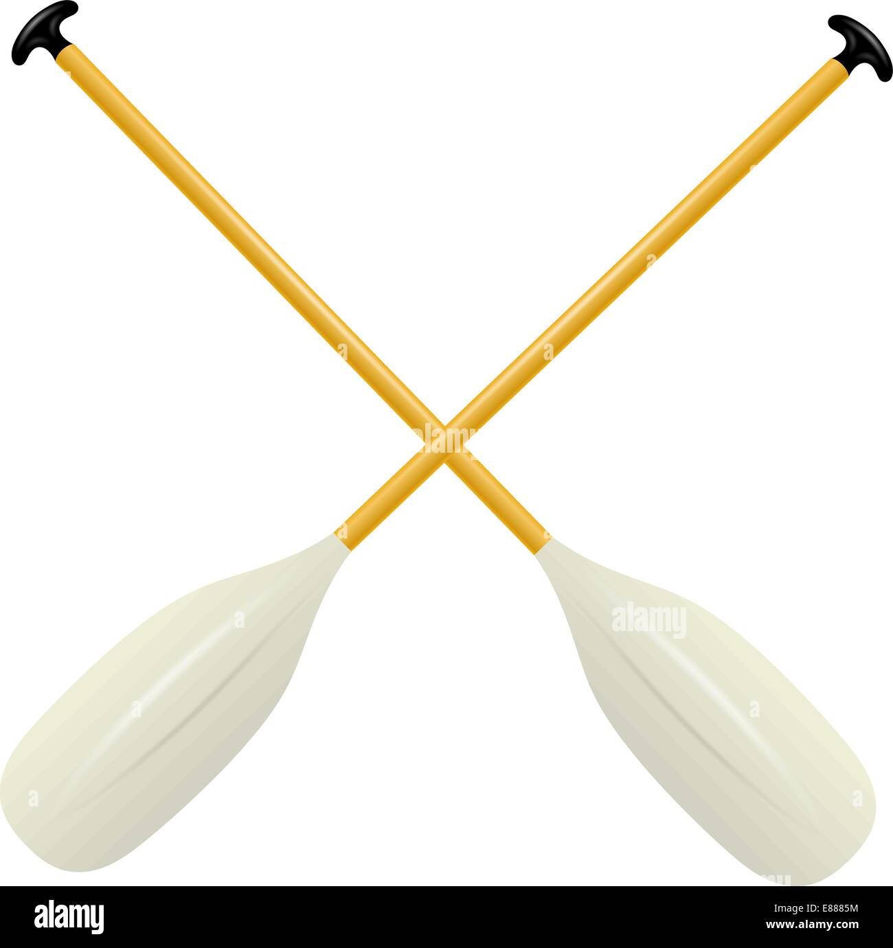 Rowing oars Stock Vector Images - Alamy