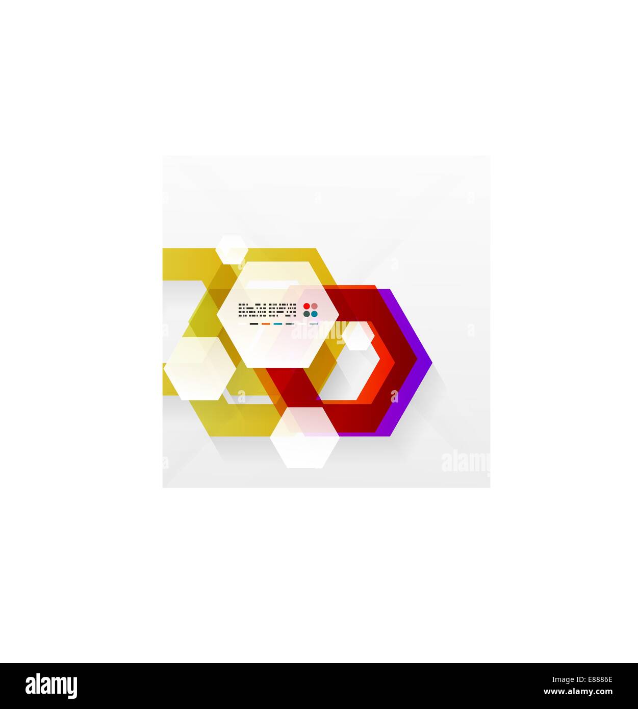 Rainbow hexagons modern design template Stock Vector Image & Art - Alamy