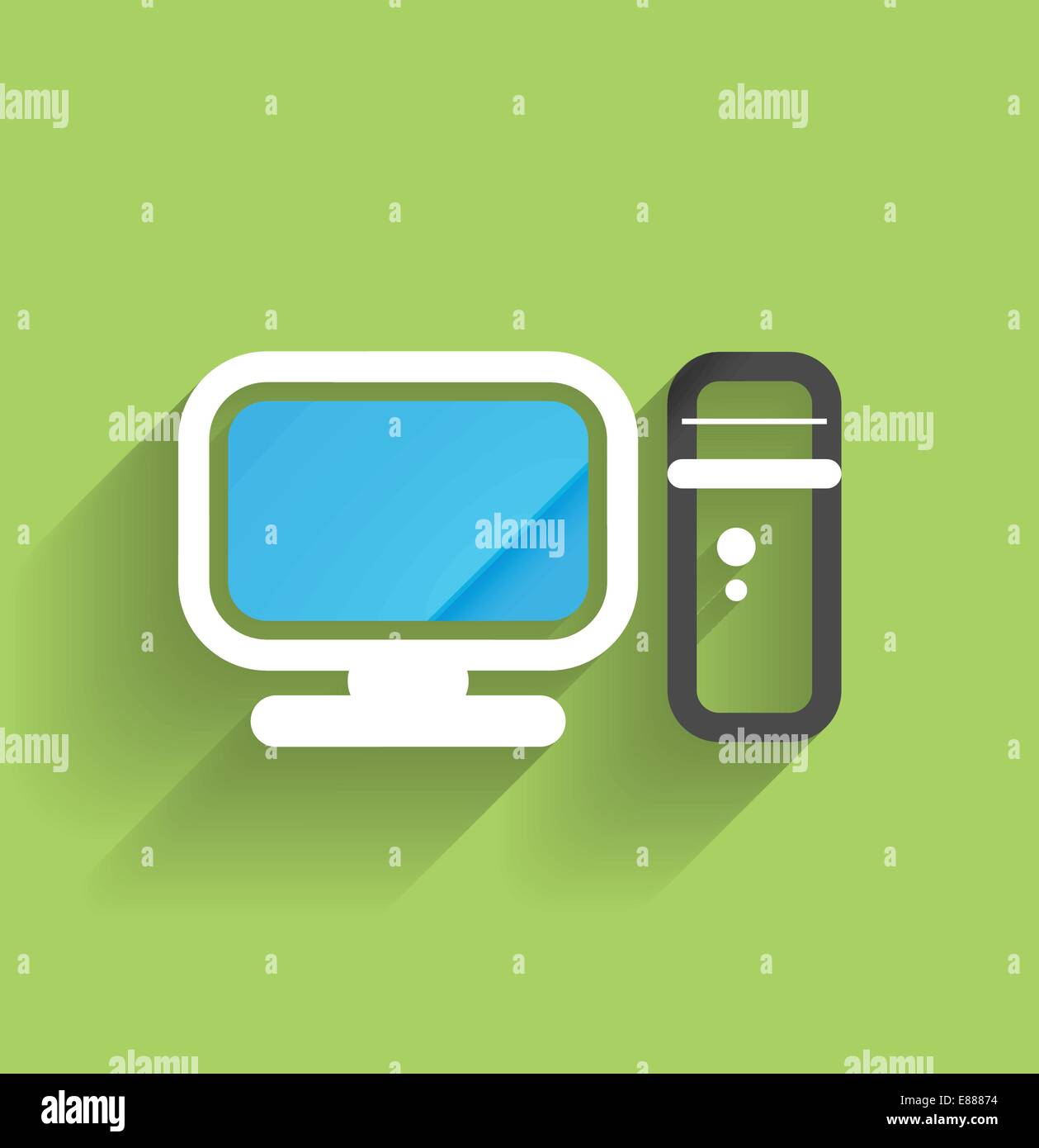 Vector computer icon modern flat design Stock Vector Image & Art - Alamy Vector computer icon modern flat design Stock Vector Image & Art - Alamy