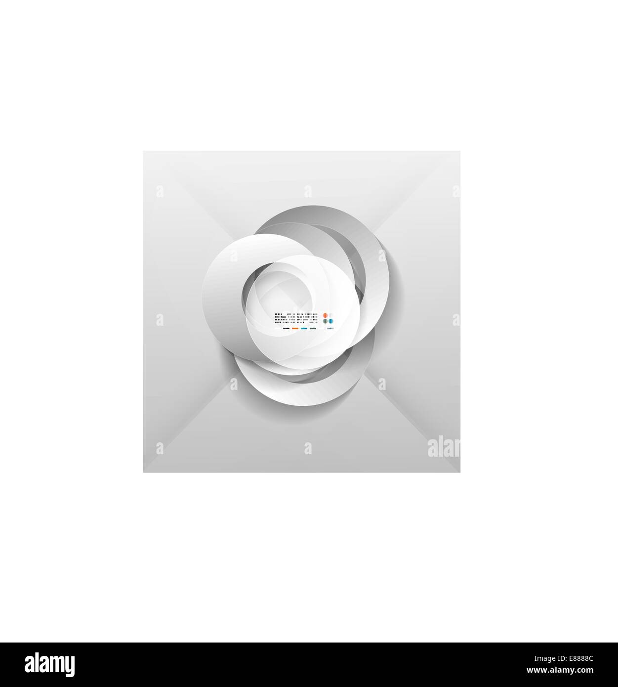 Blank blue card circles Cut Out Stock Images & Pictures - Alamy