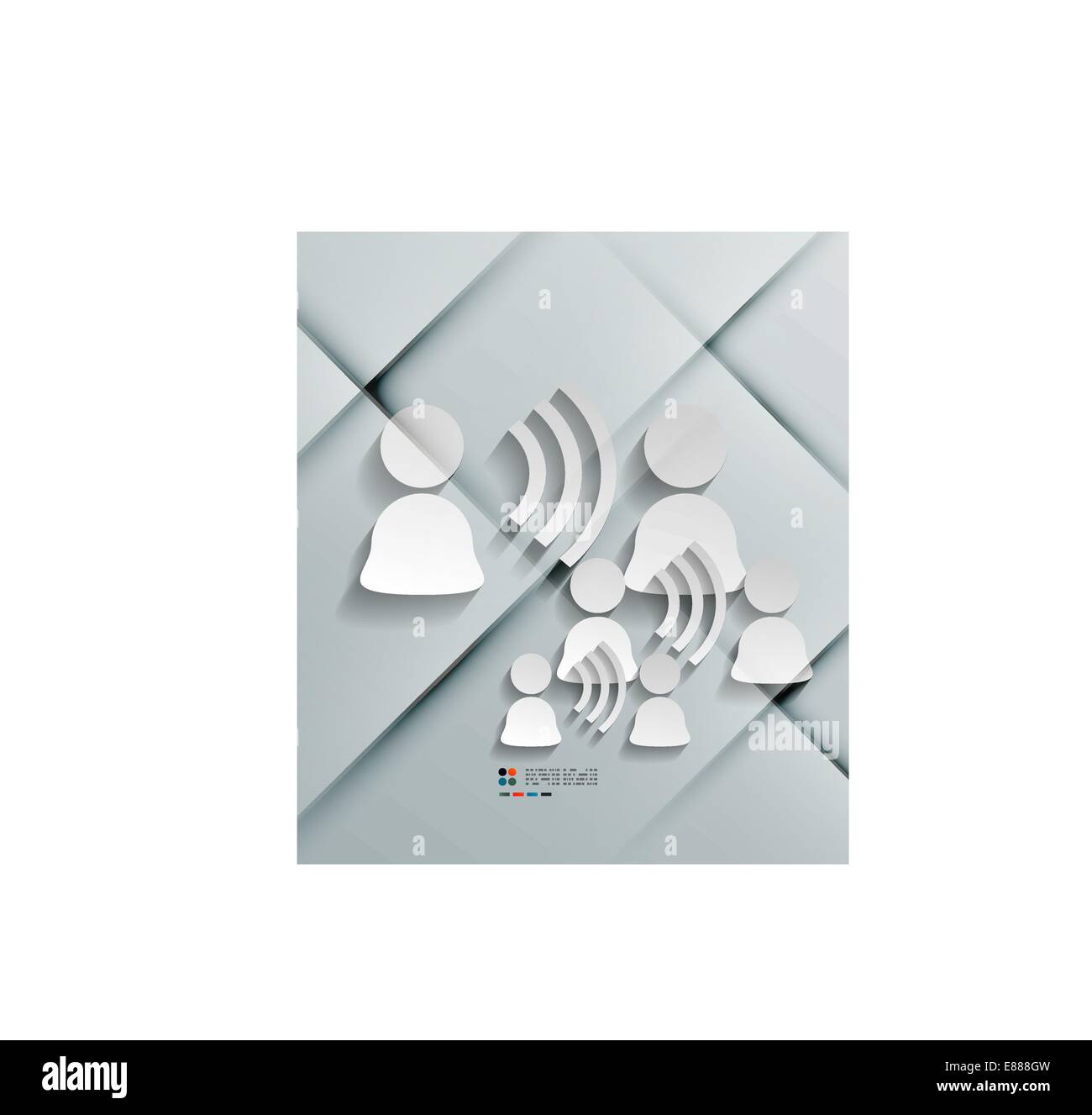 Talk concept vector 3d paper design Stock Vector Image & Art - Alamy