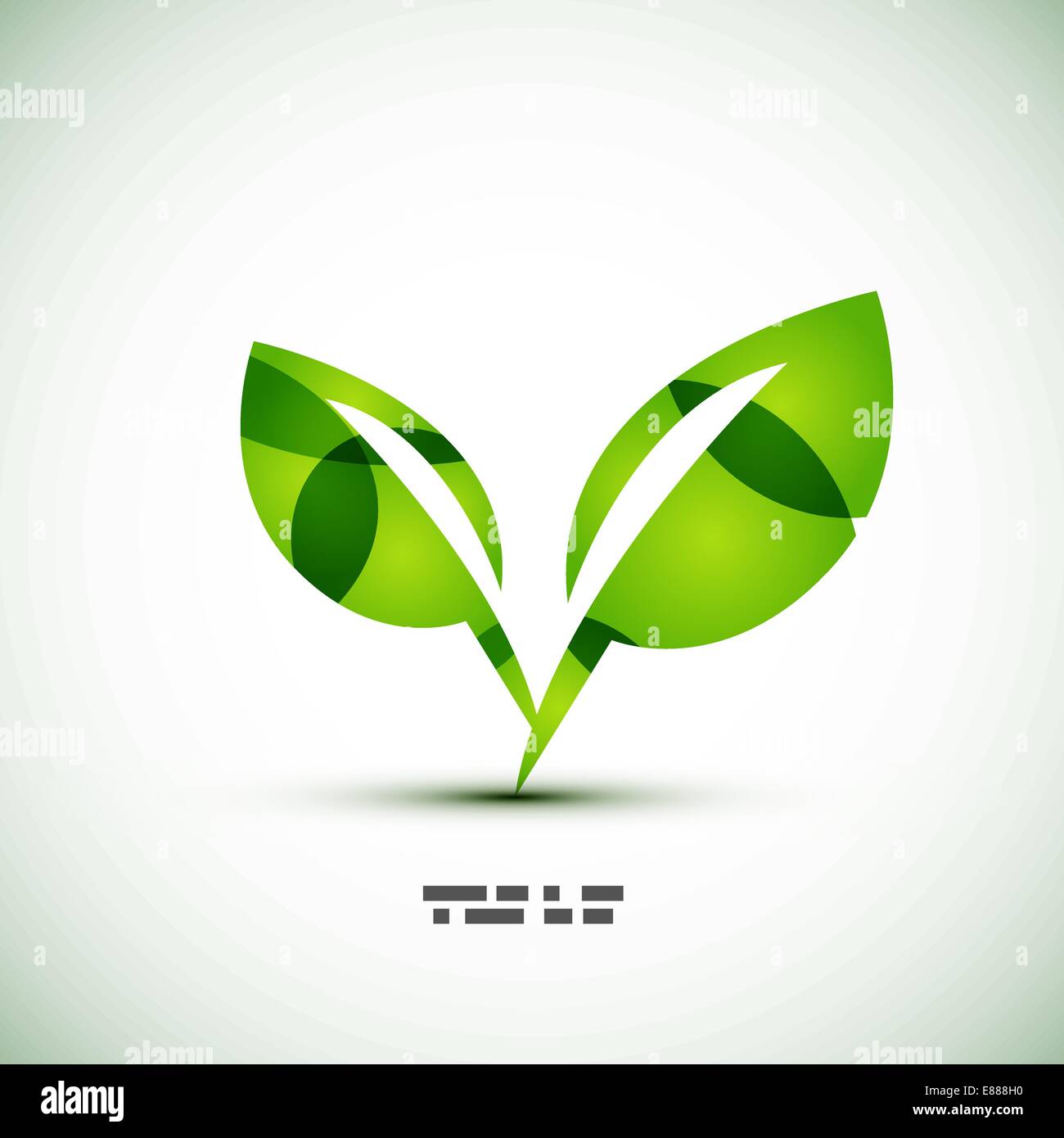 Eco green leaves vector design Stock Vector Image & Art - Alamy