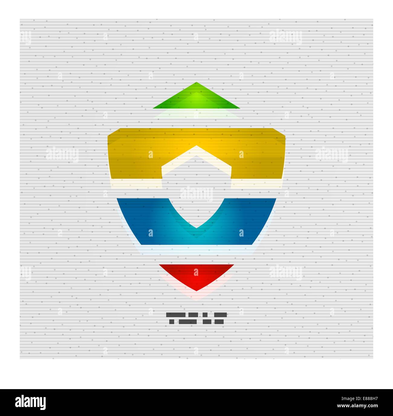 Abstract 3d paper empty circles template vector illustration Stock ...