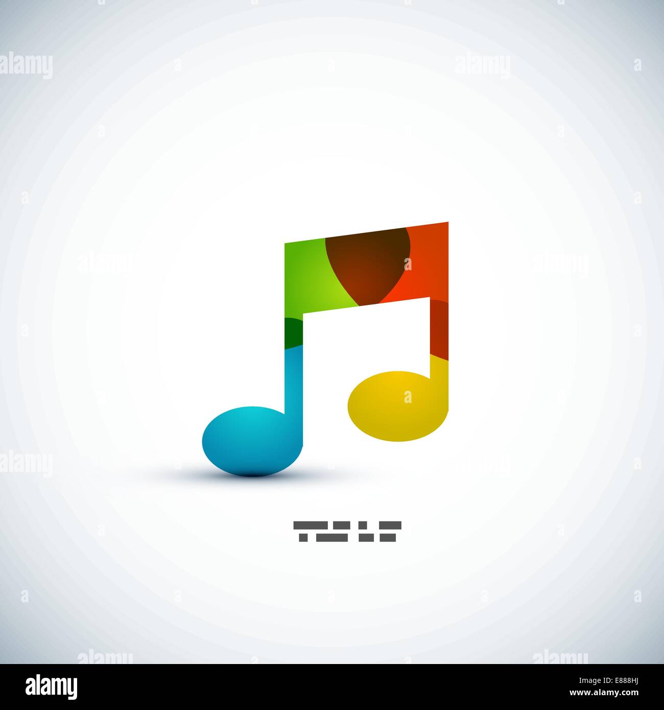 Music note colorful vector concept Stock Vector Image & Art - Alamy