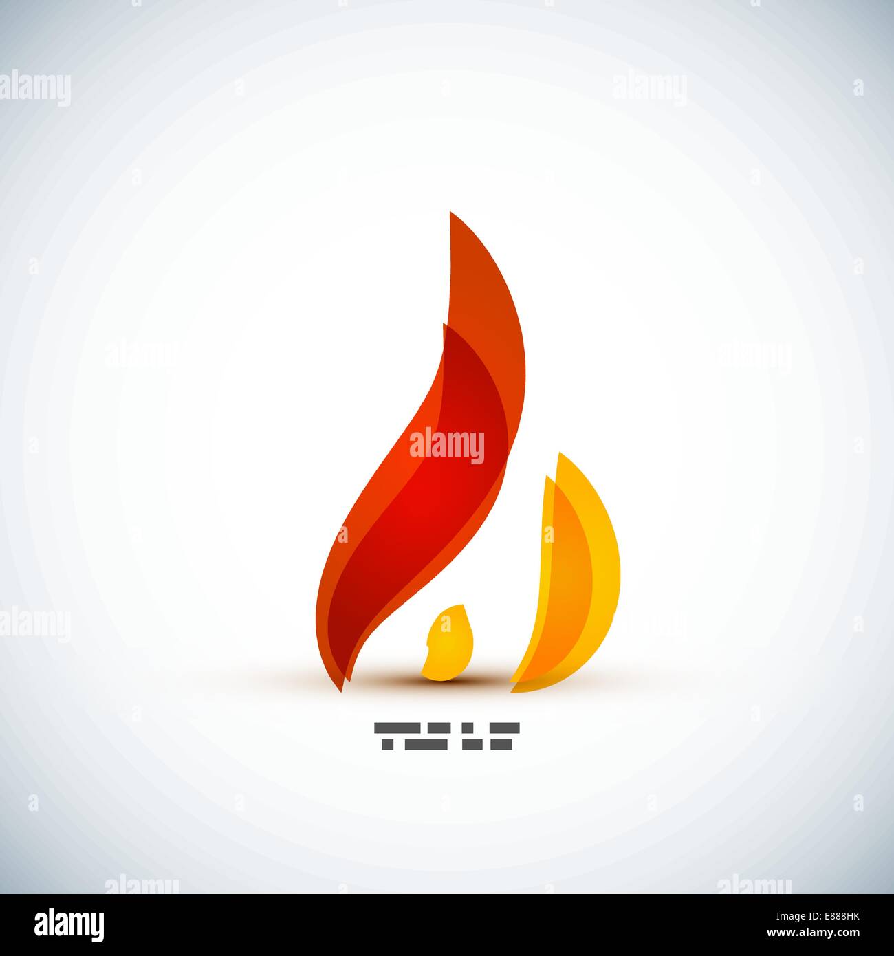 Bright fire concept vector design Stock Vector Image & Art - Alamy