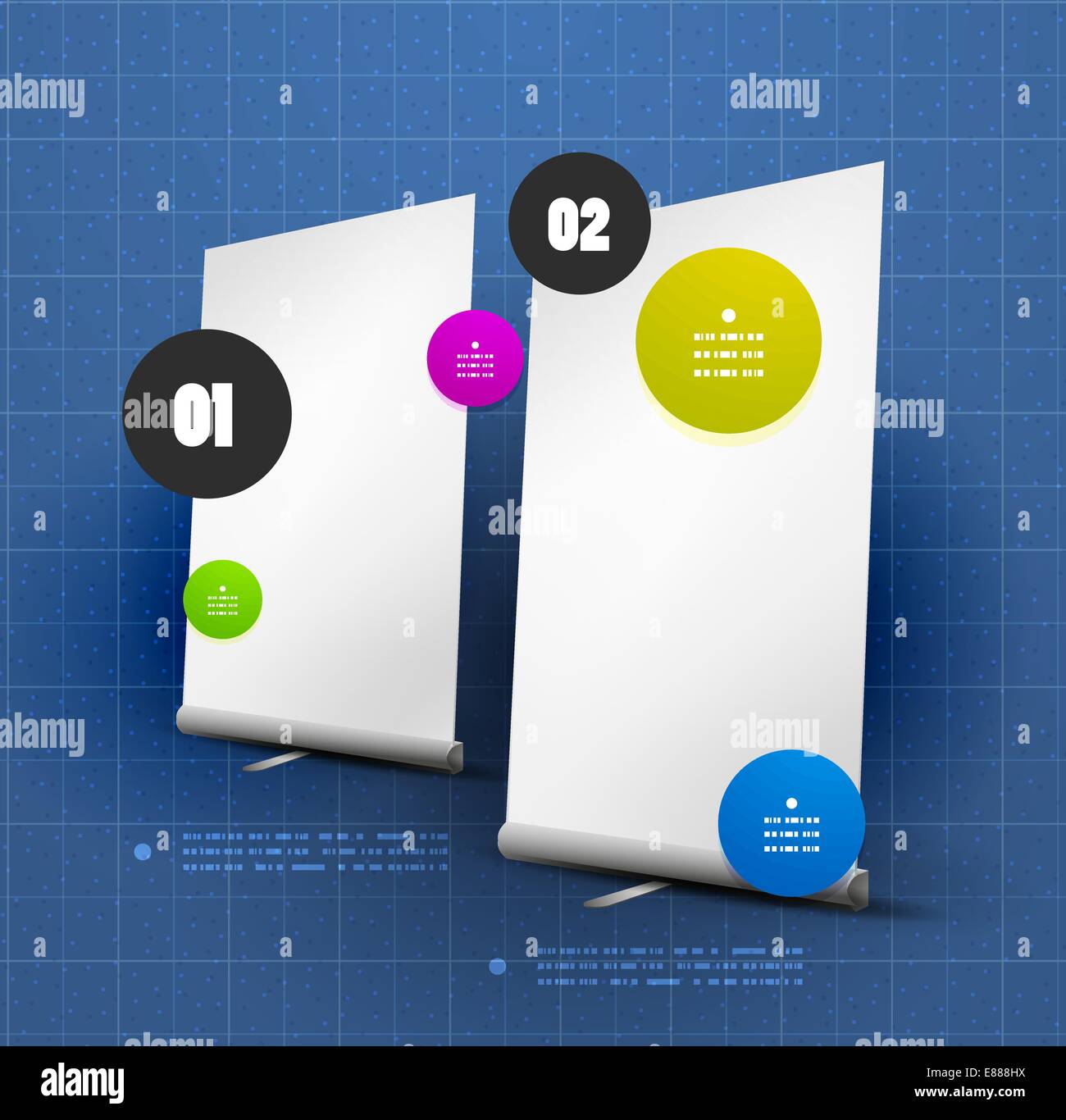 Vector ad option steps banner Stock Vector Image & Art - Alamy