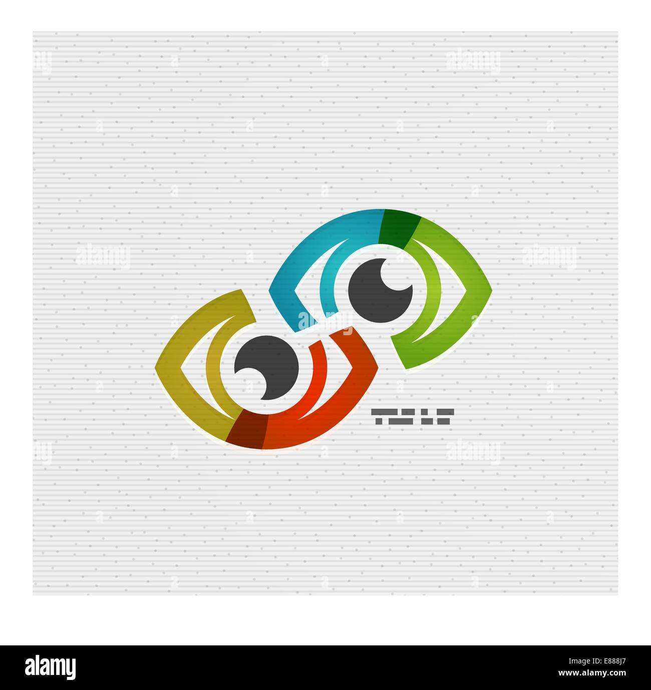 Colorful vector eye paper design Stock Vector Image & Art - Alamy