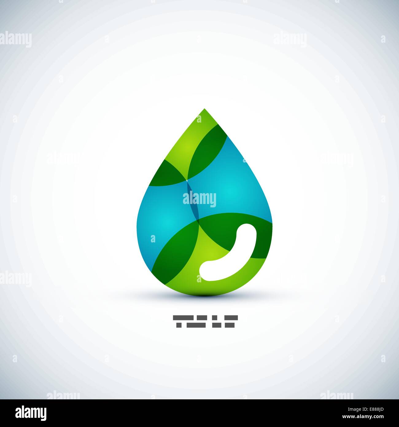 Green eco water drop vector concept Stock Vector Image & Art - Alamy
