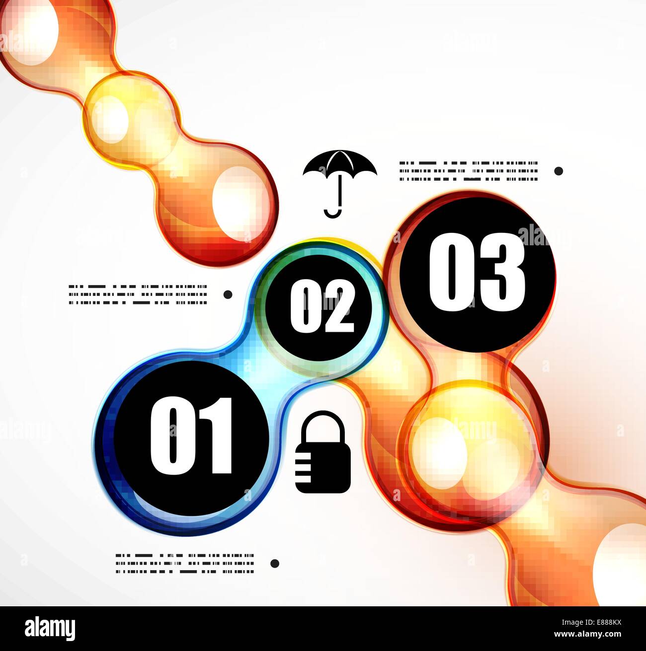 Abstract futuristic infographics vector template Stock Vector Image ...