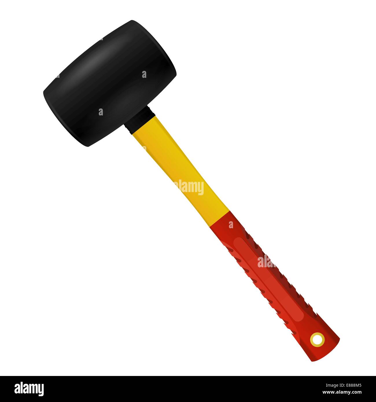 Rubber Mallet isolated on white background Stock Vector Image & Art - Alamy