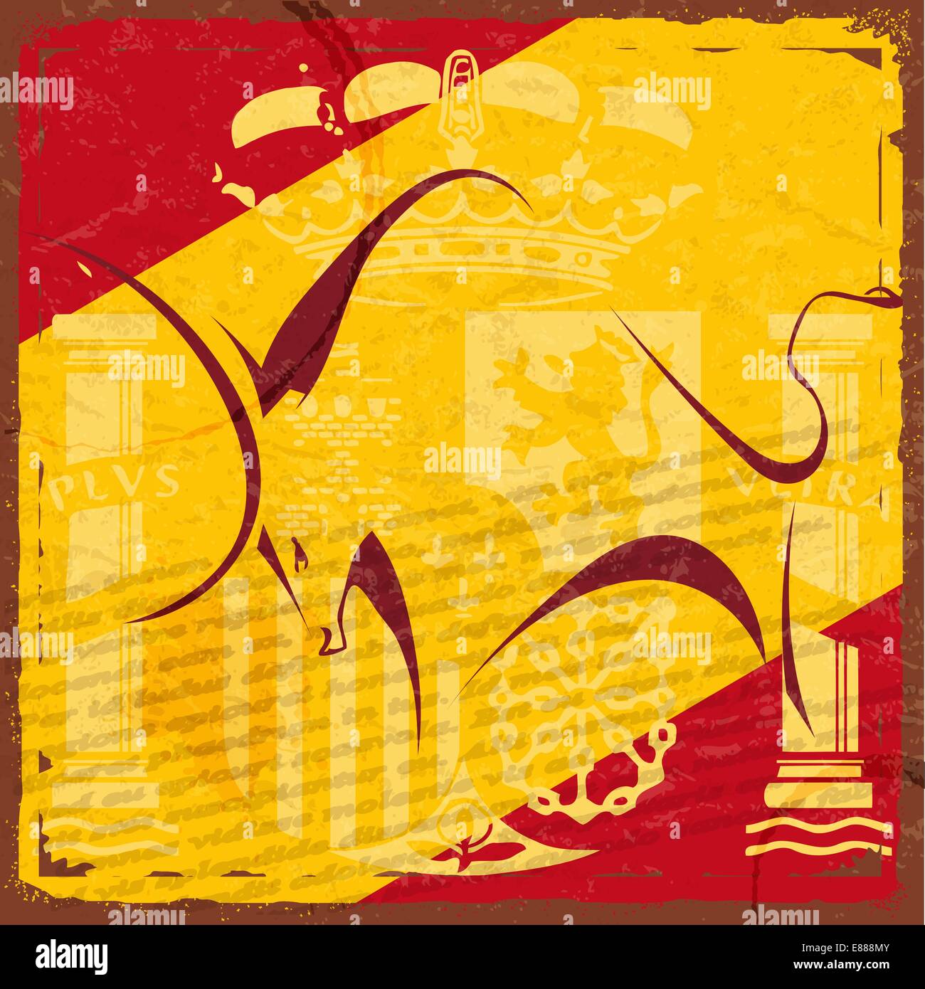 Spanish bull poster Stock Vector Images - Alamy