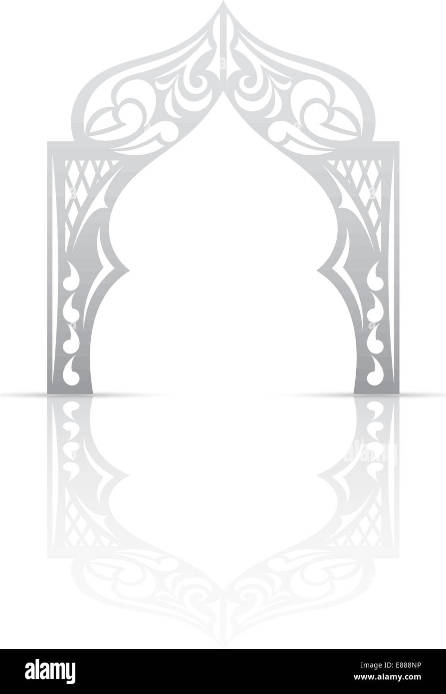 Abstract background with arch in the Asian style Stock Vector Image ...