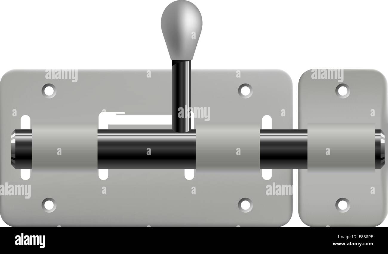 Vector illustration of latch isolated on white background Stock Vector ...