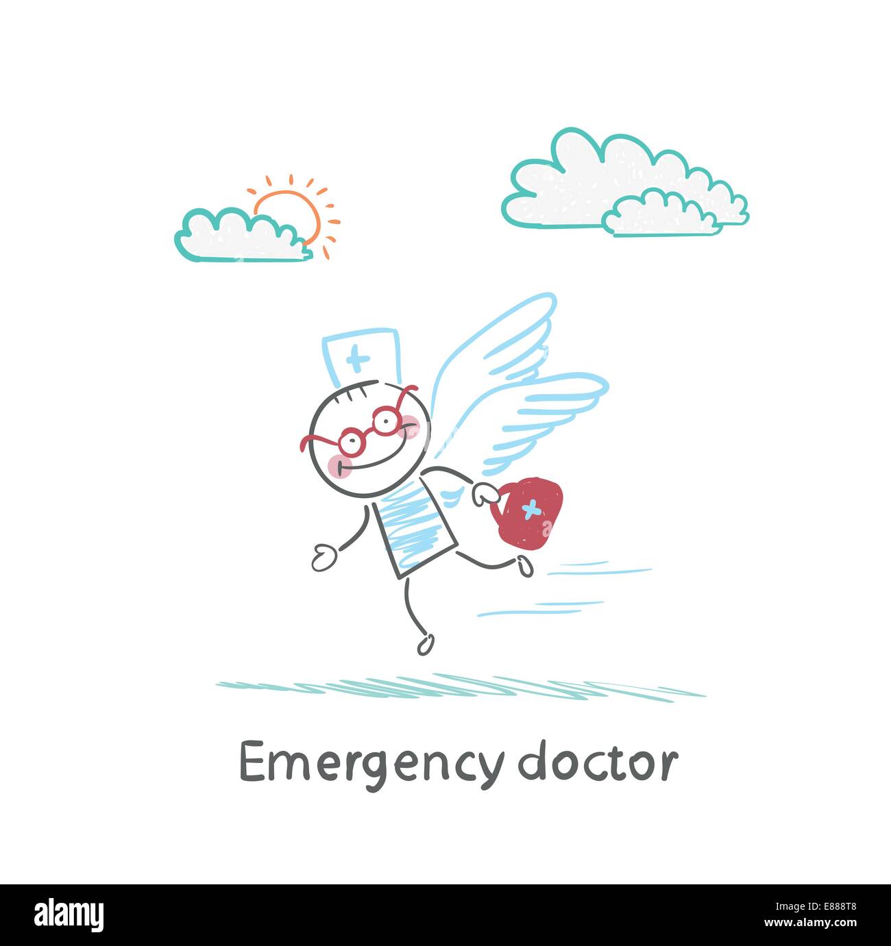 Doctor with wings hi-res stock photography and images - Alamy
