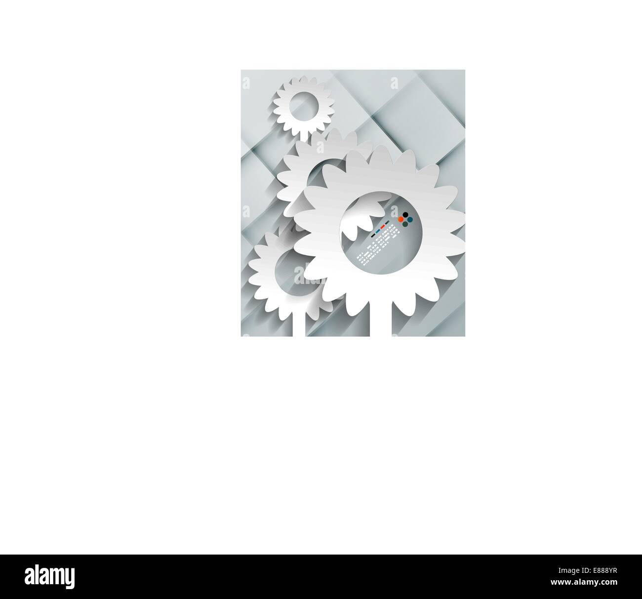 Black white flowers paper Stock Vector Images - Alamy