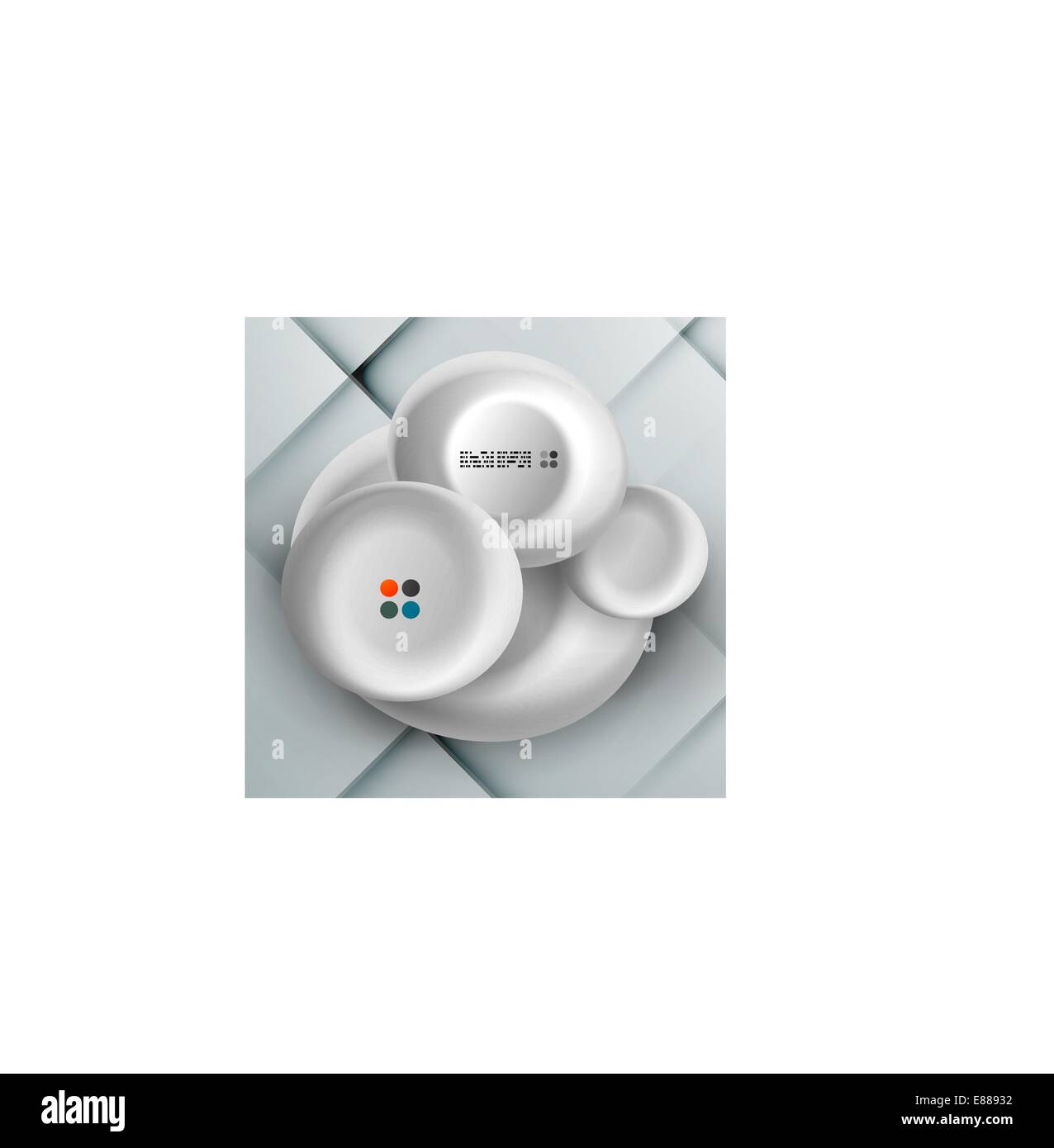 Vector 3d paper circles design Stock Vector Image & Art - Alamy