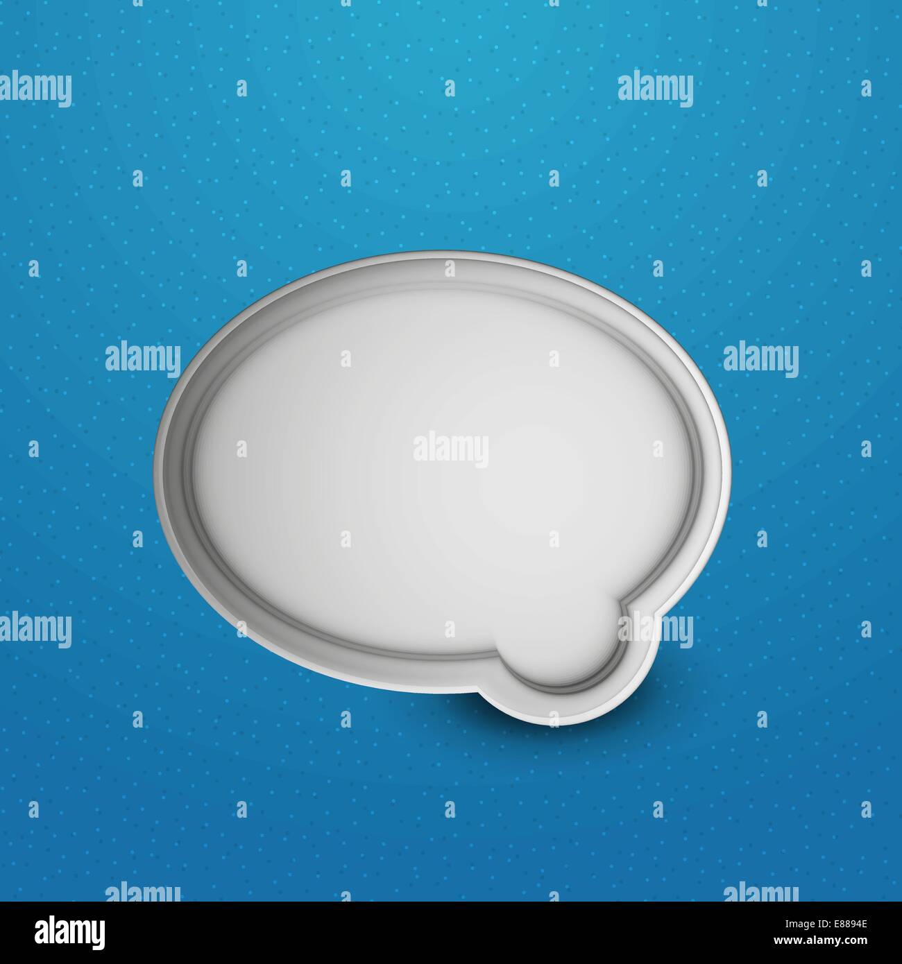 3d white speech bubble modern template Stock Vector Image & Art - Alamy