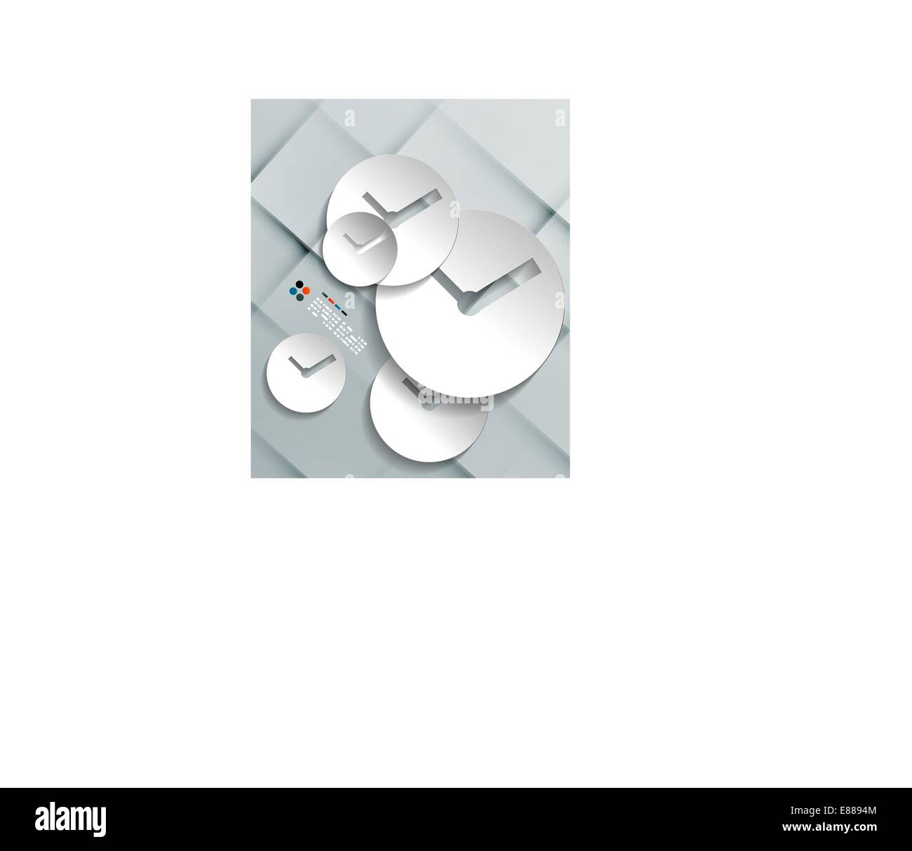 Vector time paper modern clock design Stock Vector Image & Art - Alamy