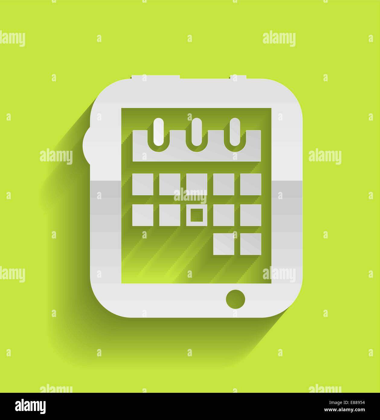 Calendar icon modern flat design Stock Vector Image & Art - Alamy