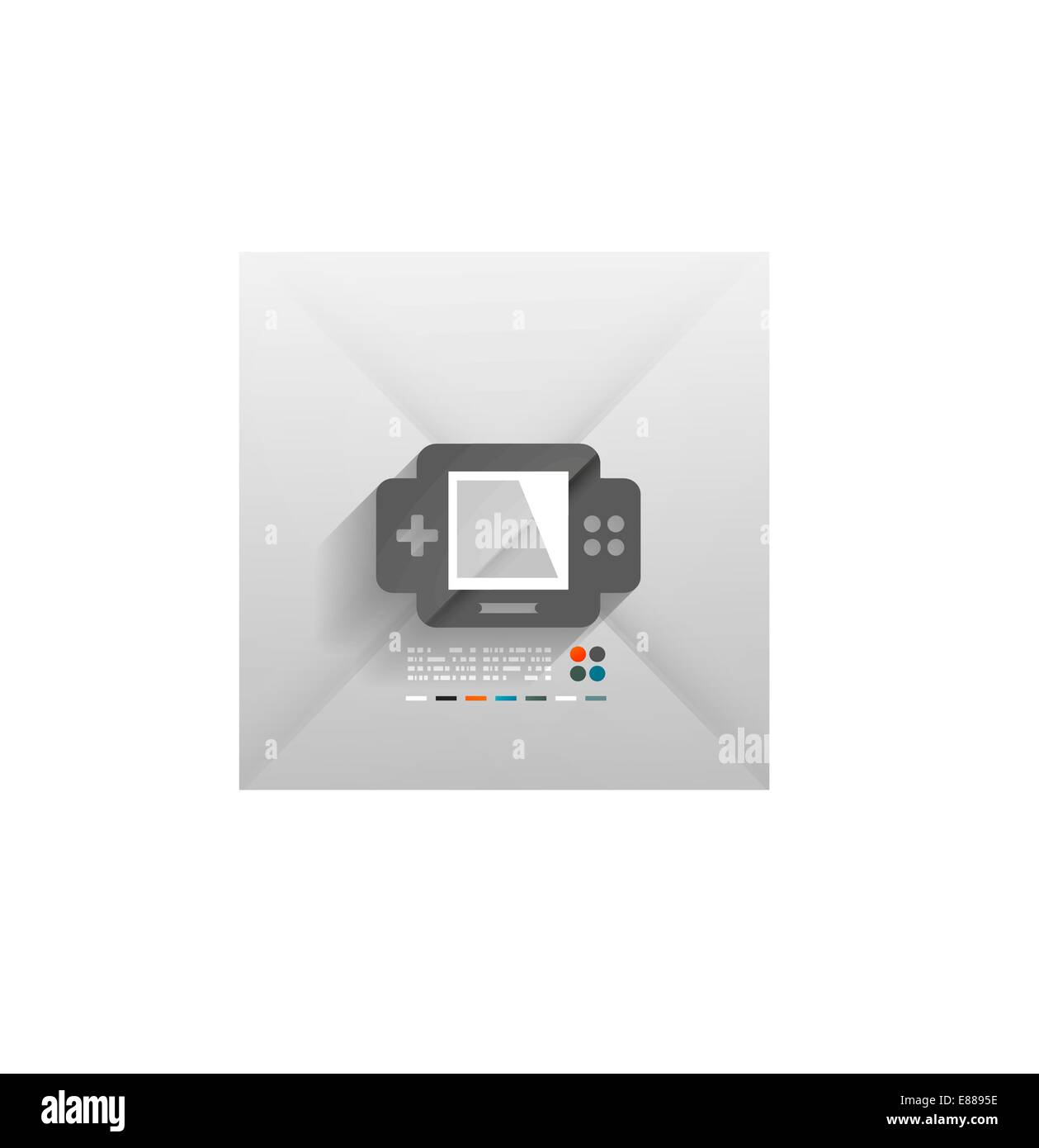 Vector gaming console 3d paper design Stock Vector Image & Art - Alamy