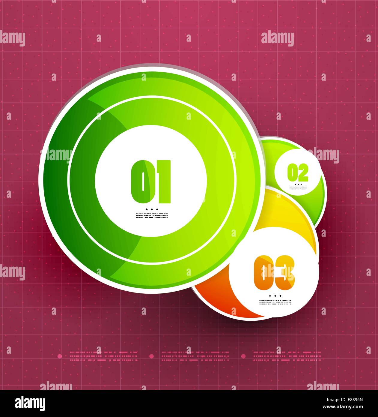Abstract vector steps circles template Stock Vector Image & Art - Alamy