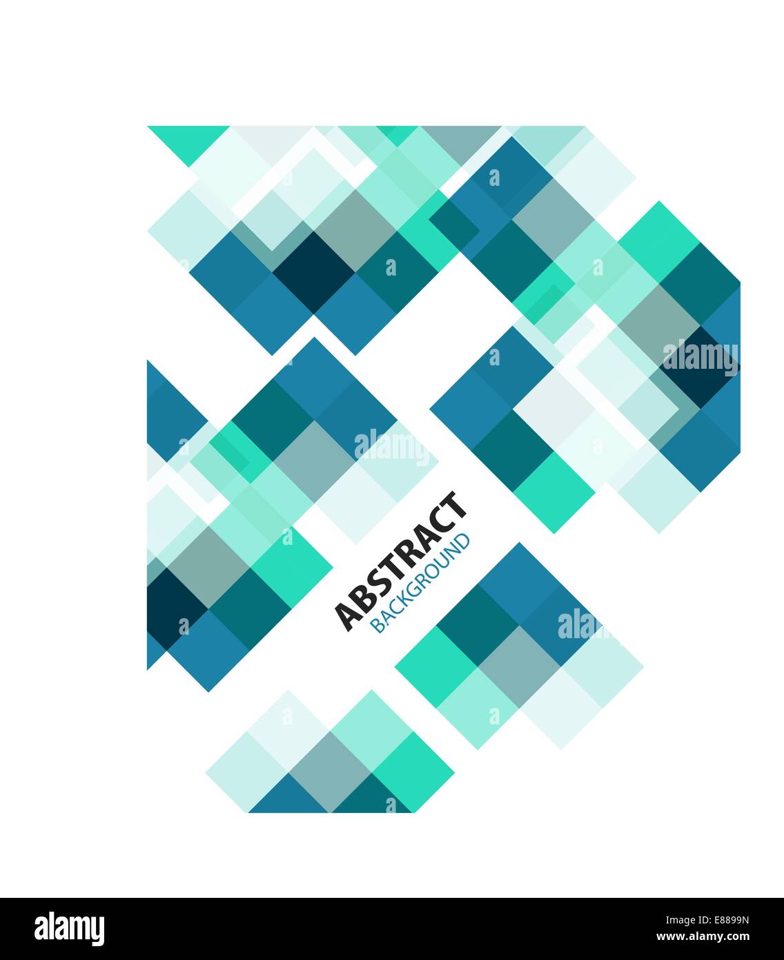 Abstract block painting blue Cut Out Stock Images & Pictures - Alamy