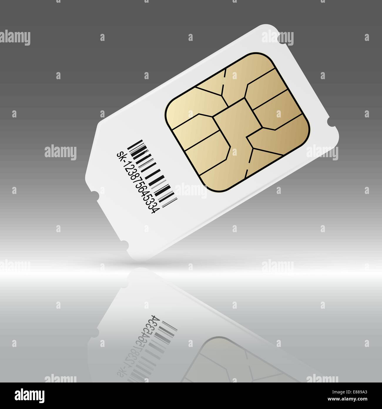 White simcard Stock Vector Images - Alamy