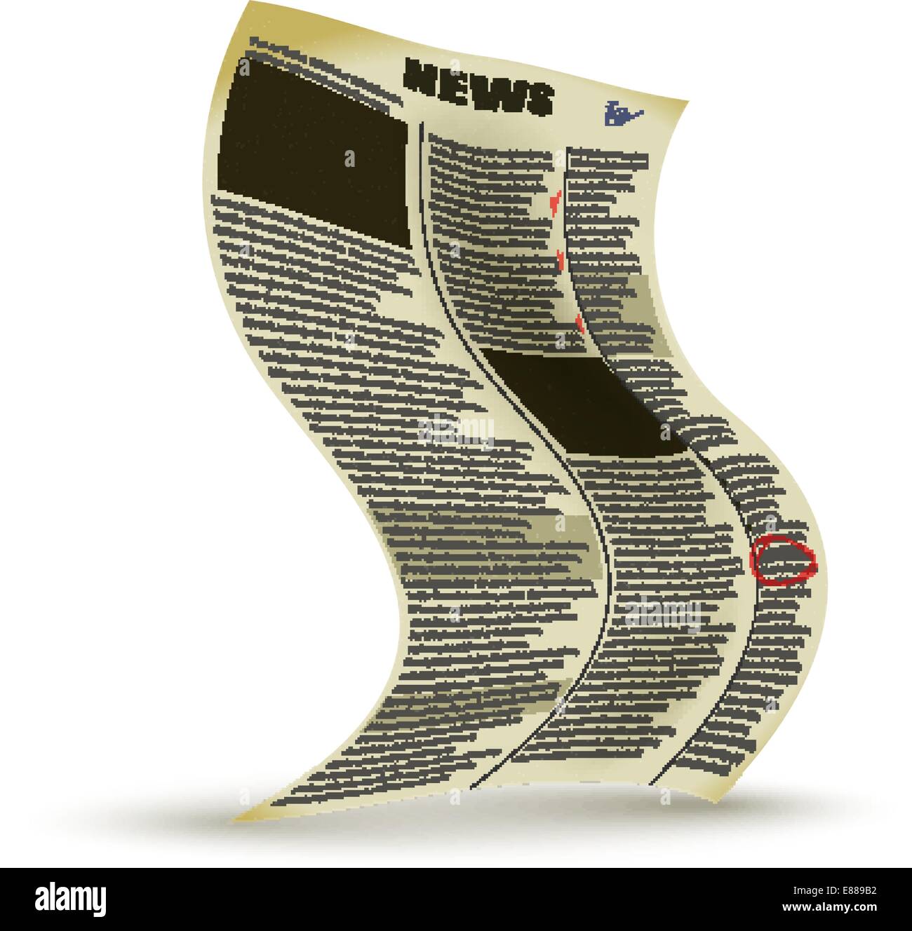 Old printed page Stock Vector Images - Alamy