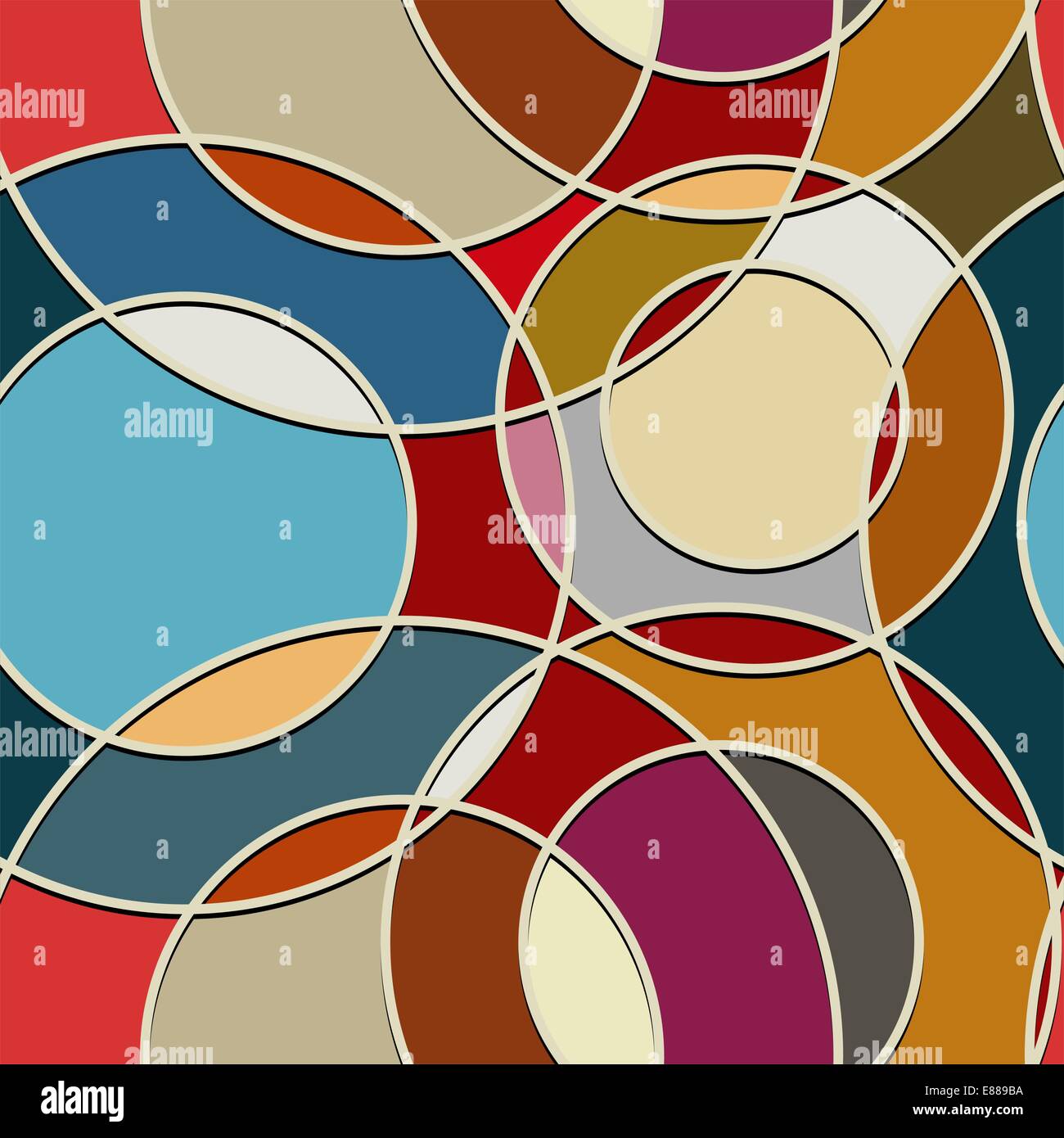 Seamless color texture of circular items Stock Vector Image & Art - Alamy