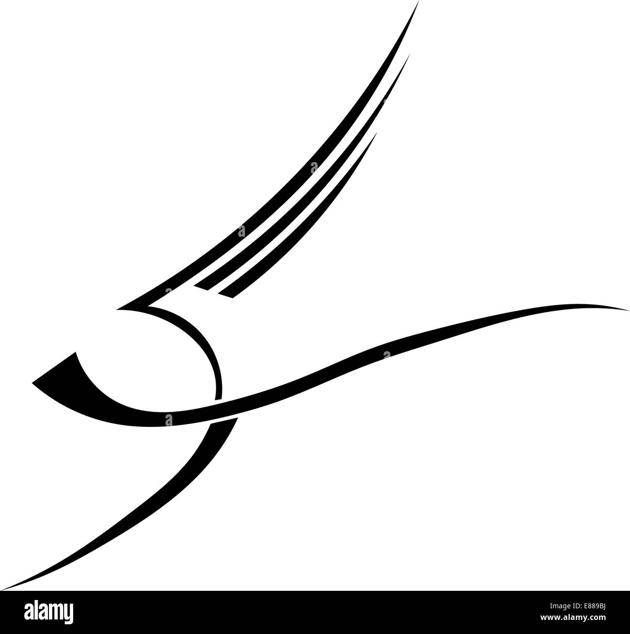 Vector abstract bird Stock Vector Image & Art - Alamy