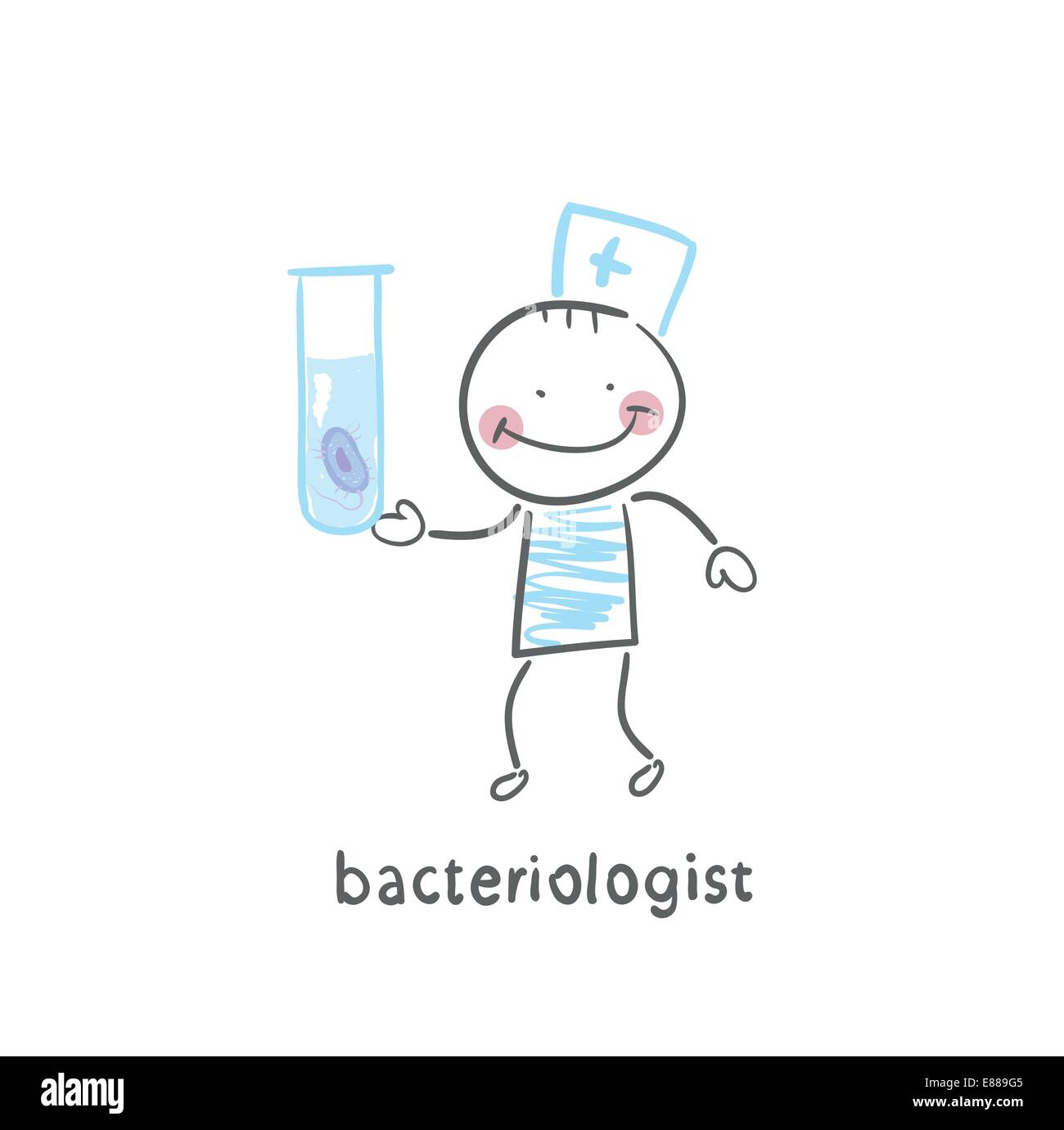 Microscope looking into Stock Vector Images - Alamy