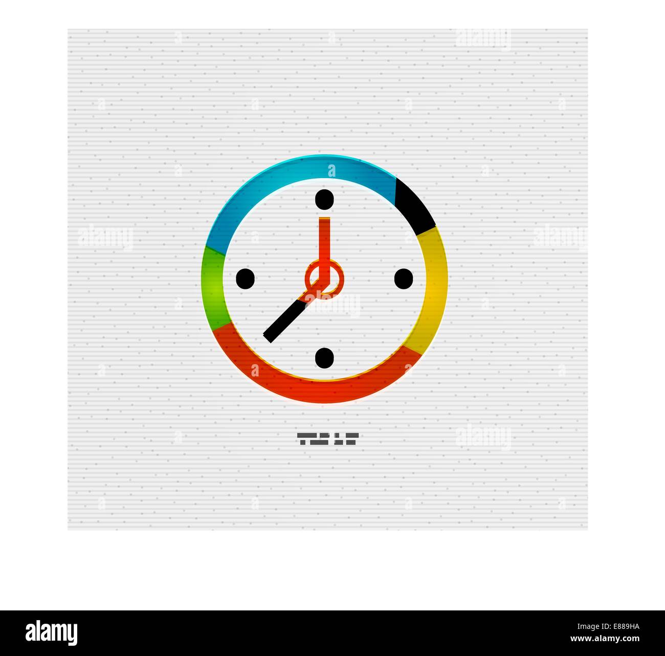 Modern paper design time vector concept Stock Vector Image & Art - Alamy