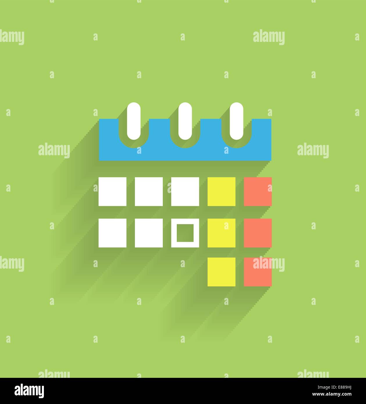 Calendar icon modern flat design Stock Vector Image & Art - Alamy