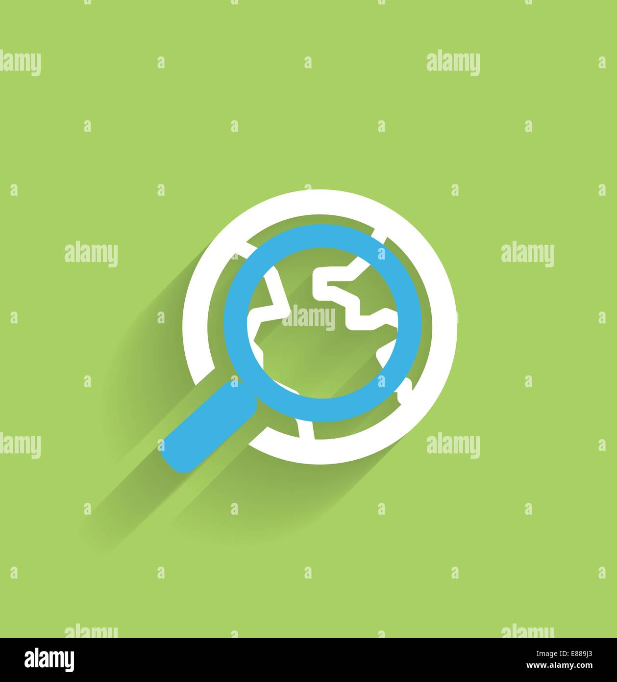 Search icon concept modern flat design Stock Vector Image & Art - Alamy