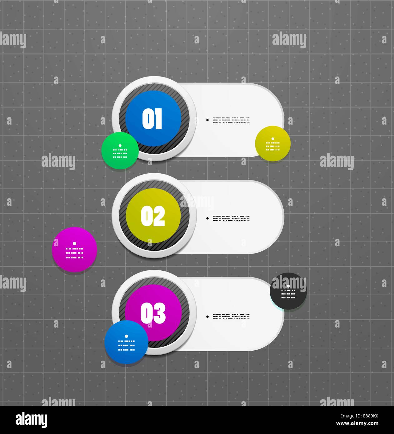 Abstract vector steps circles template Stock Vector Image & Art - Alamy