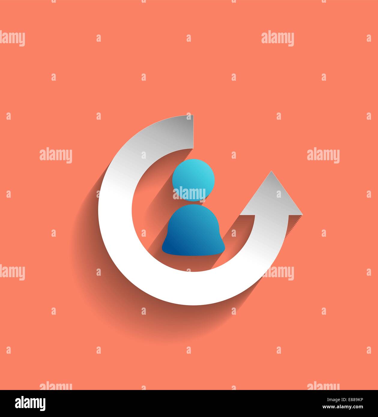 Vector user icon modern flat design Stock Vector Image & Art - Alamy