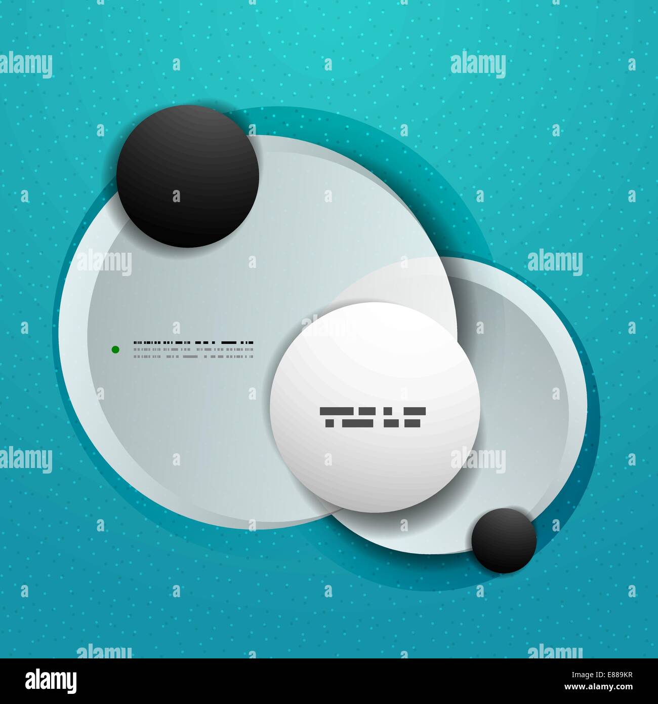 Abstract 3d paper empty circles template vector illustration Stock ...