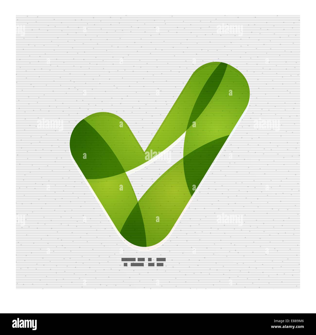 Positive checkmark / tick on paper design Stock Vector Image & Art - Alamy