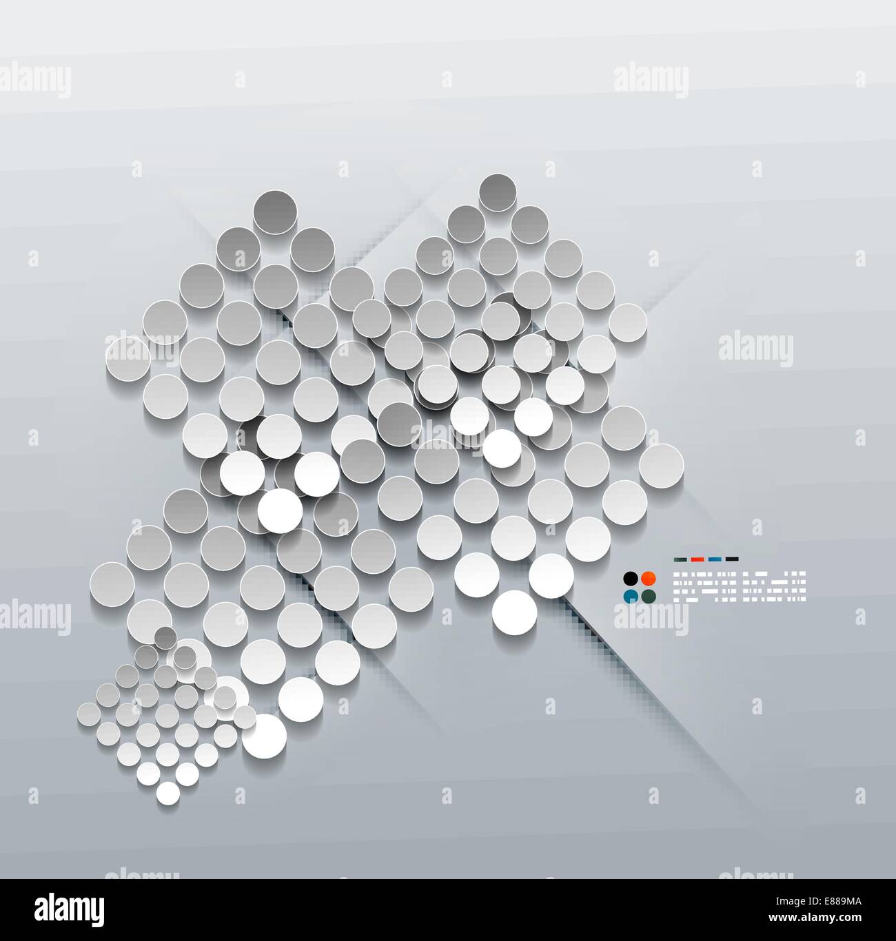 Vector 3d paper circles modern design Stock Vector Image & Art - Alamy