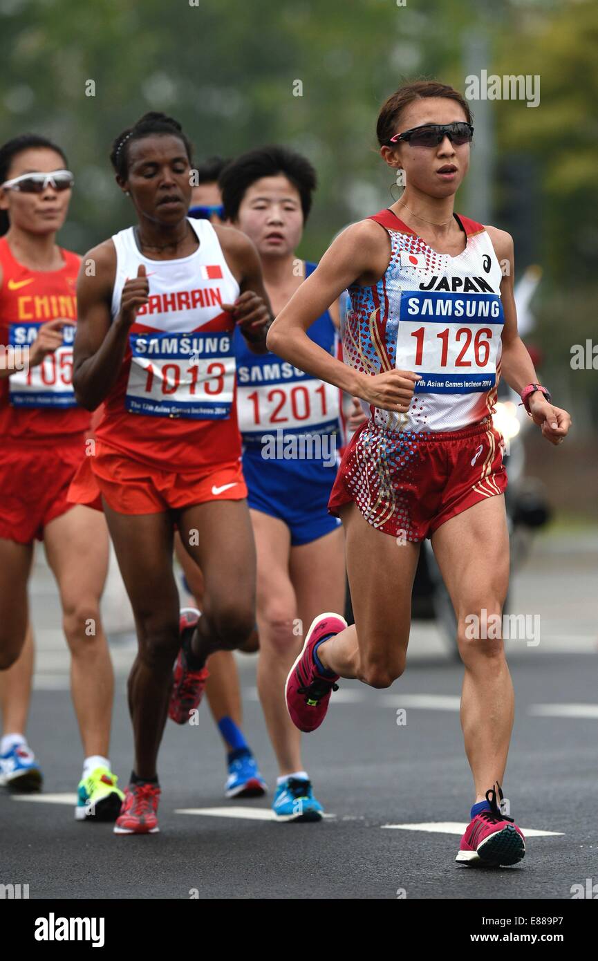 Ryoko KIZAKI(JPN) ,OCT 2, 2014-Athletics : 17th Asian Games Incheon ...