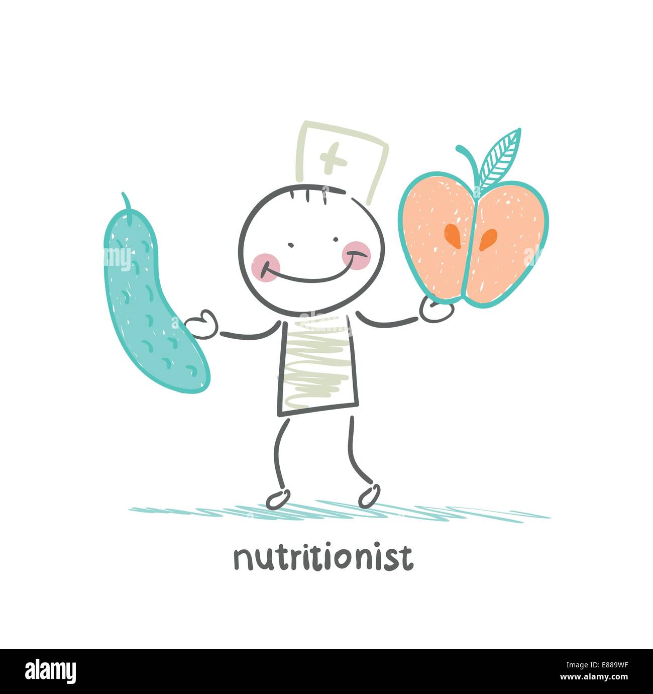 Young medical professional holding Stock Vector Images - Alamy