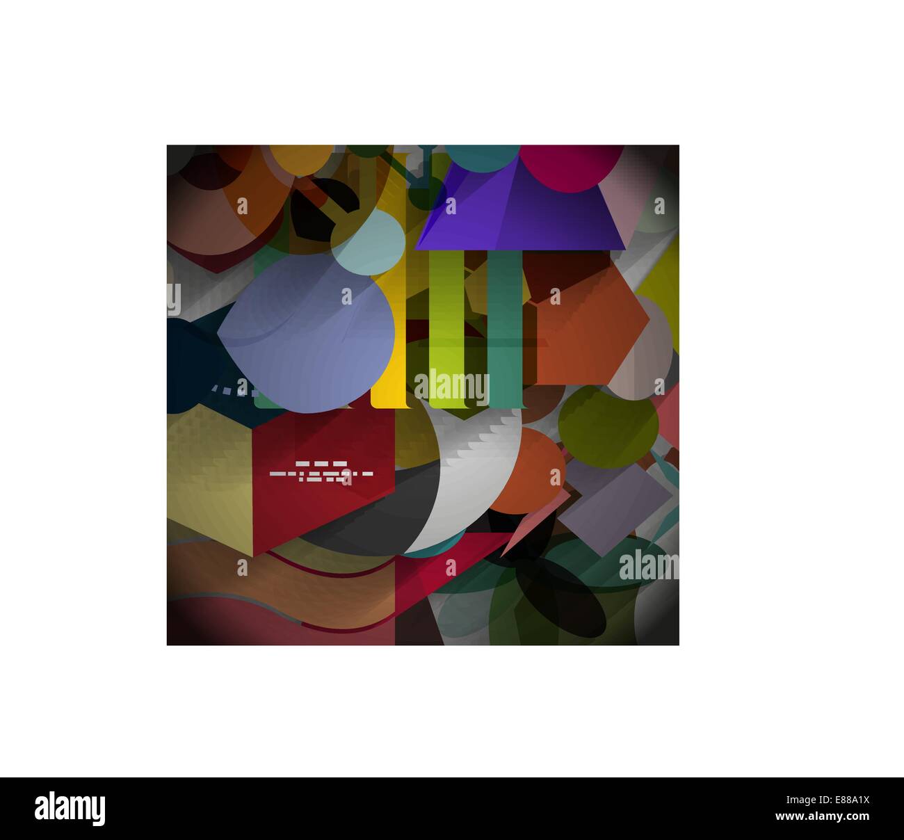 Abstract colorful 3d paper pieces background Stock Vector Image & Art ...