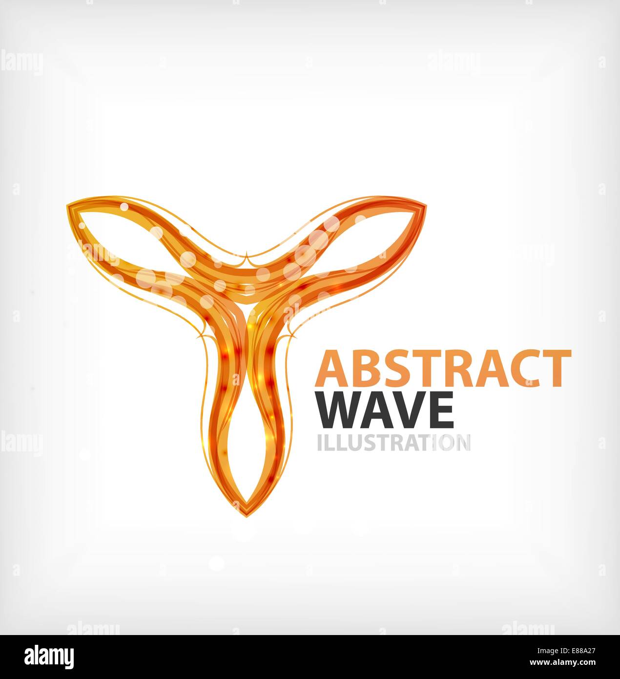 Business orange wavy business symbol Stock Vector Image & Art - Alamy