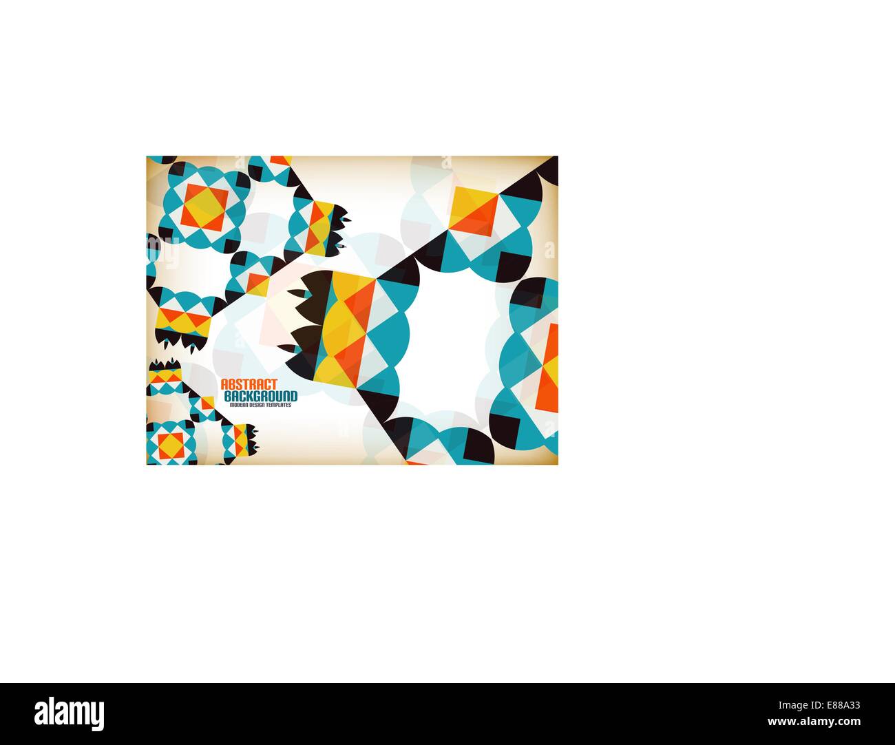 Vector geometric vintage retro pattern background Stock Vector Image ...