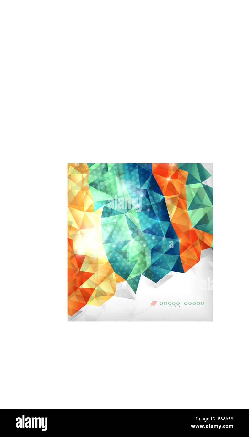 Shiny triangles geometric shape background Stock Vector Image & Art - Alamy