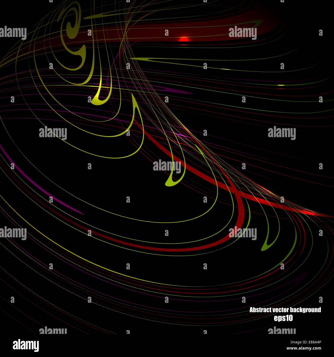Abstract lines on a dark background. Vector background Stock Vector ...
