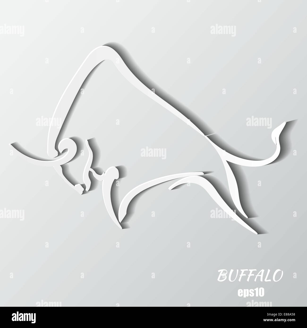 Gray cattle Stock Vector Images - Alamy