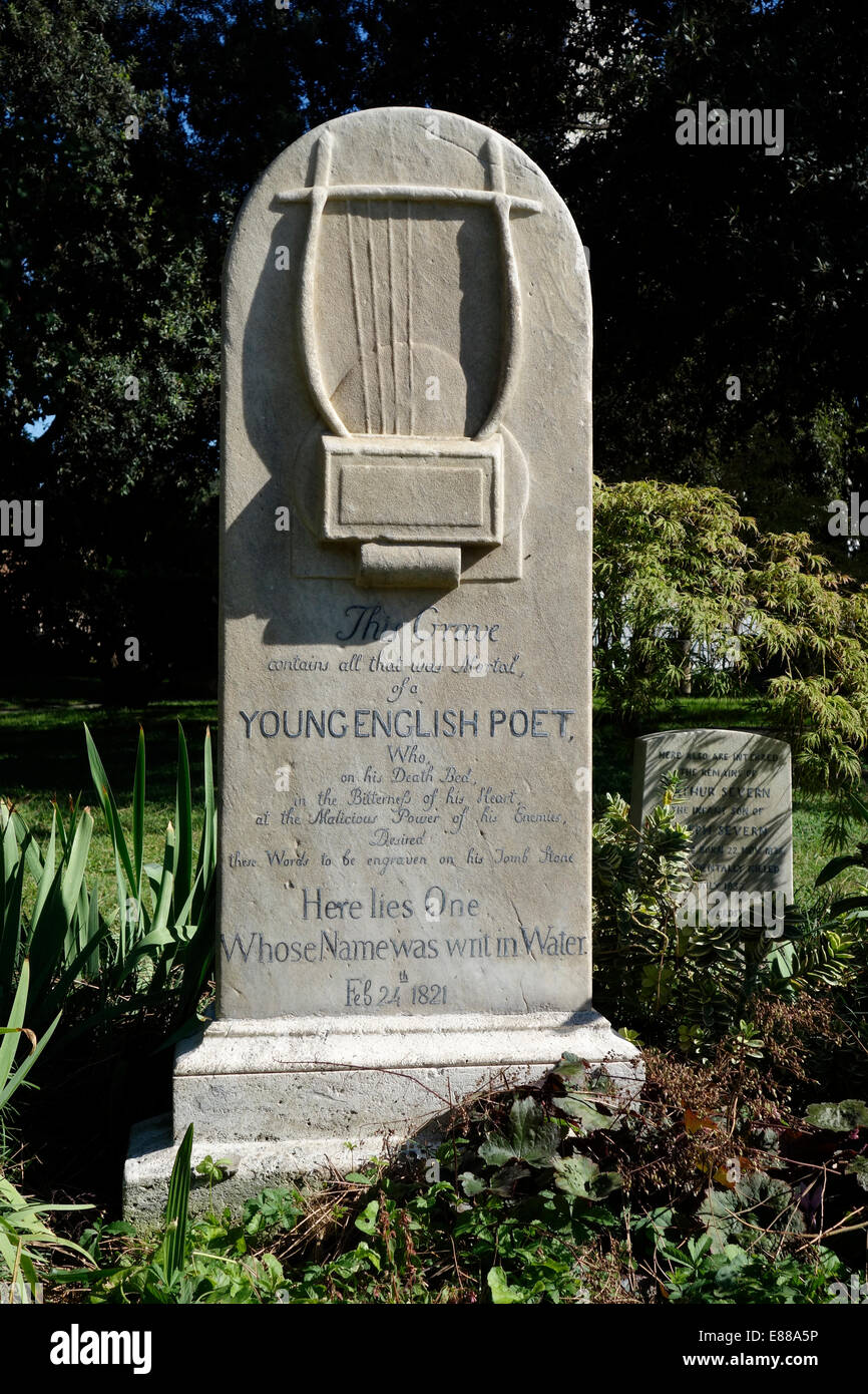 John Keats Tombstone