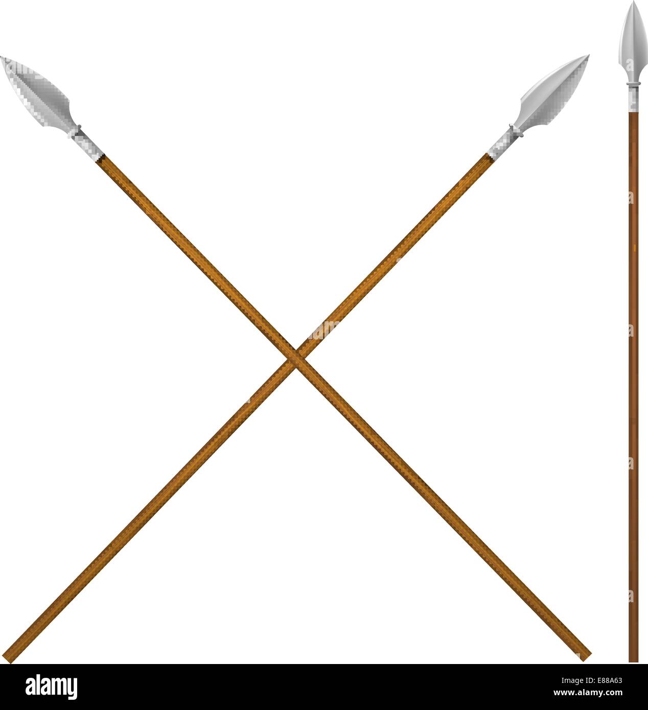 Spear shaft Stock Vector Images - Alamy