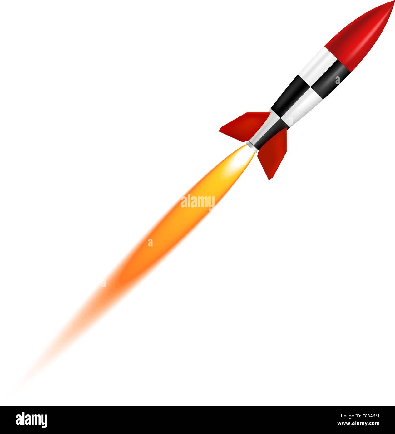 The launch of a white background Stock Vector Image & Art - Alamy